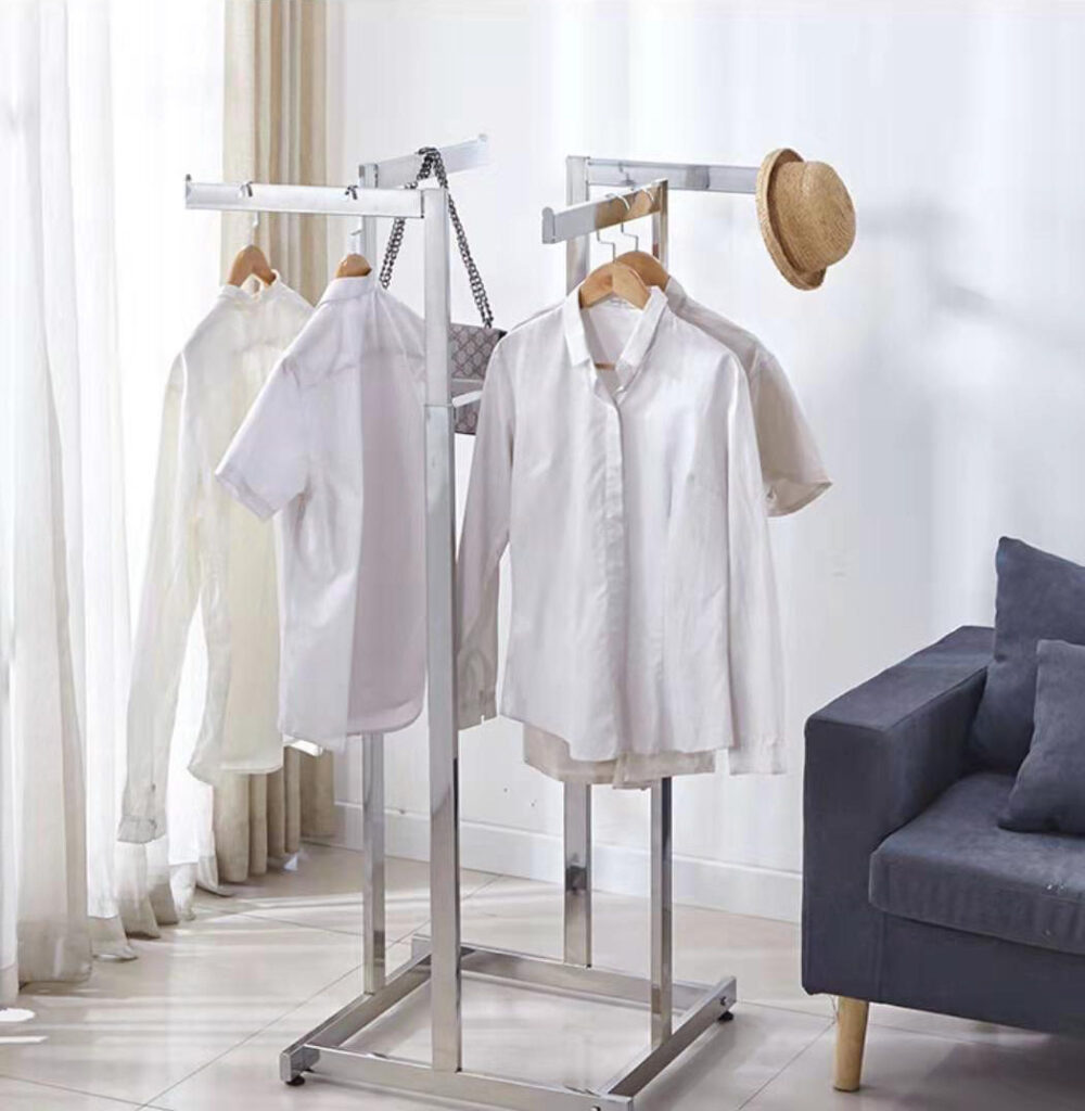 Order Your Adjustable 4-Way Clothing Rack Today | Elevate Your Retail ...