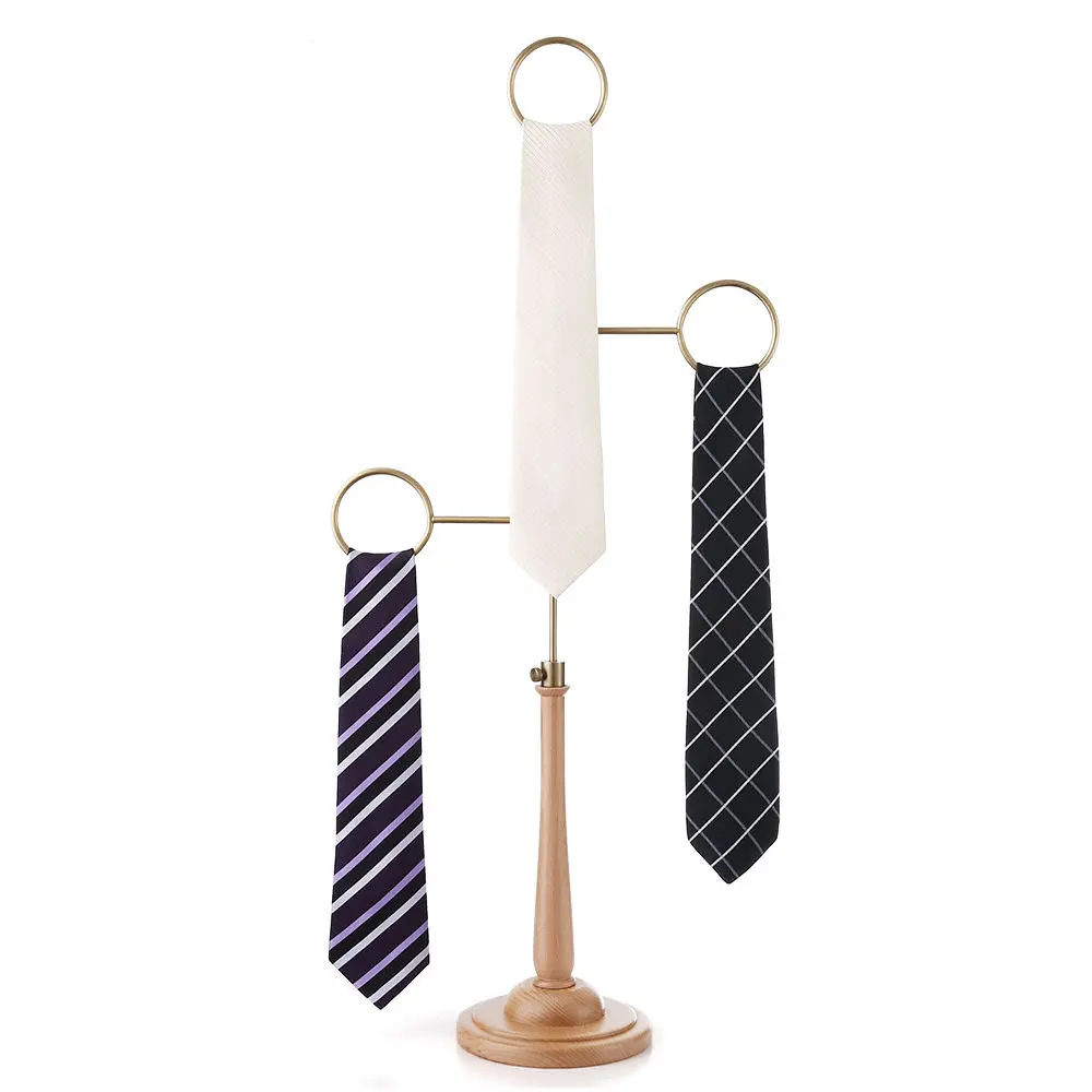 Elegant Tie Display Rack Stand | Customizable Metal Options for Retail ...